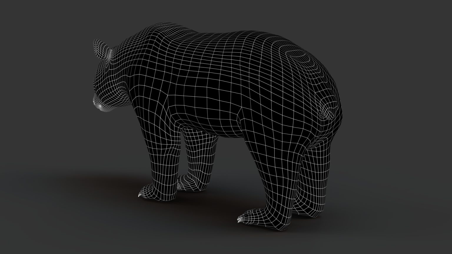 Giant Panda (RIG) (XGEN-CORE) 3D Model Online | Panda 3D Model Online