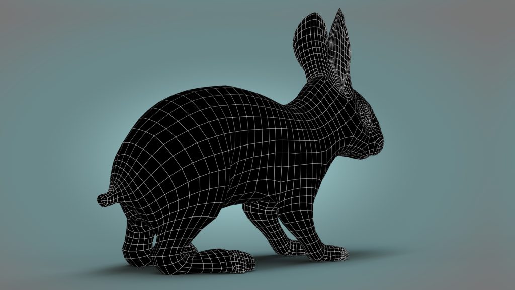 Cream Rabbit XGEN-CORE 3D Model Online | Rabbit 3D Model Online